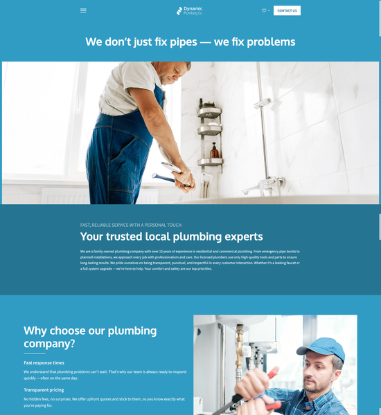 Plumber Website Template