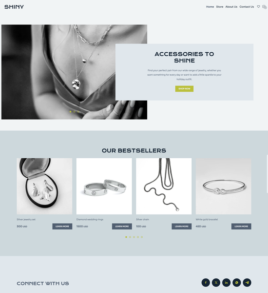 Accessory store Website Template